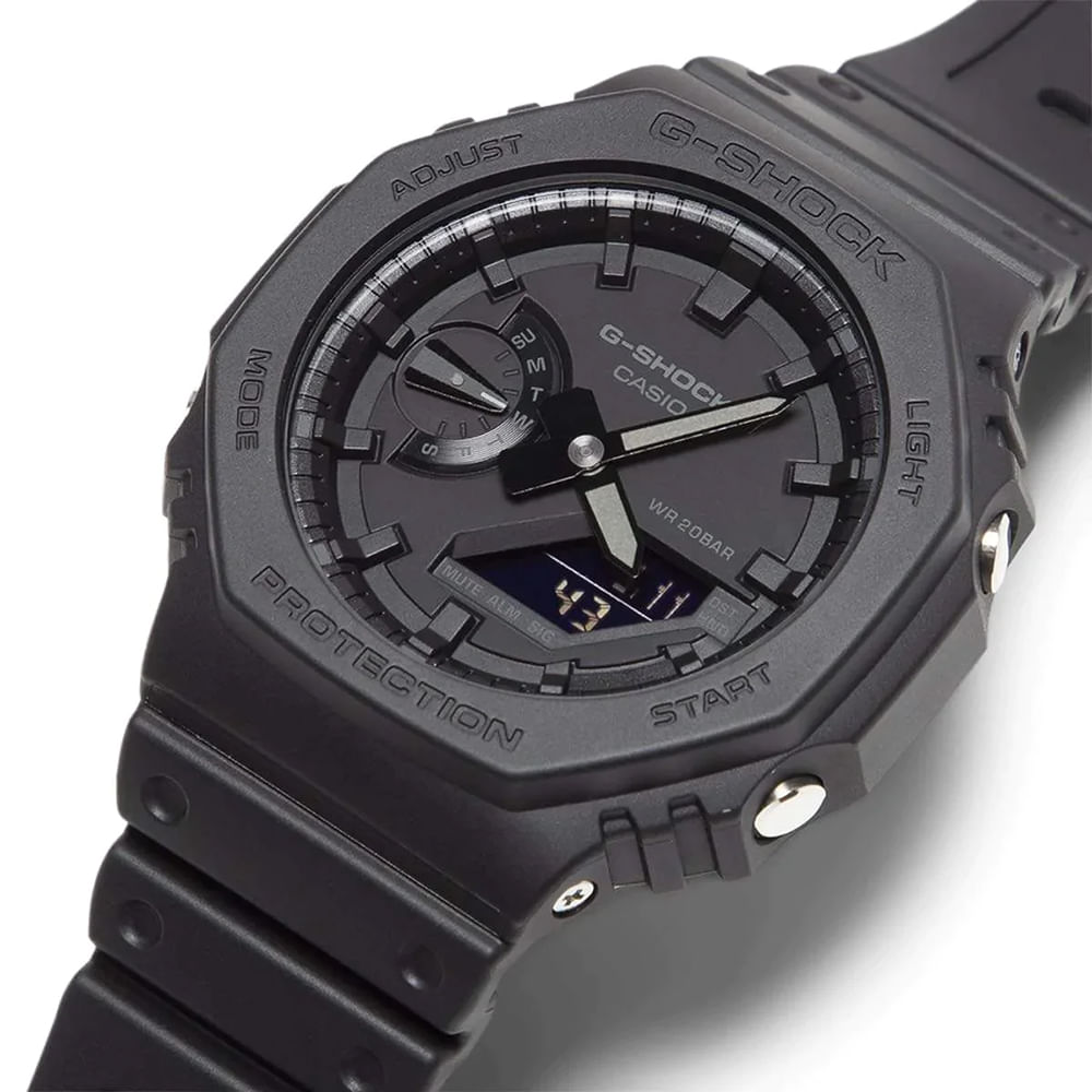 Reloj Casio G-Shock Carbon Core GA2100-1A1 Digital Analógico Luz Led ...