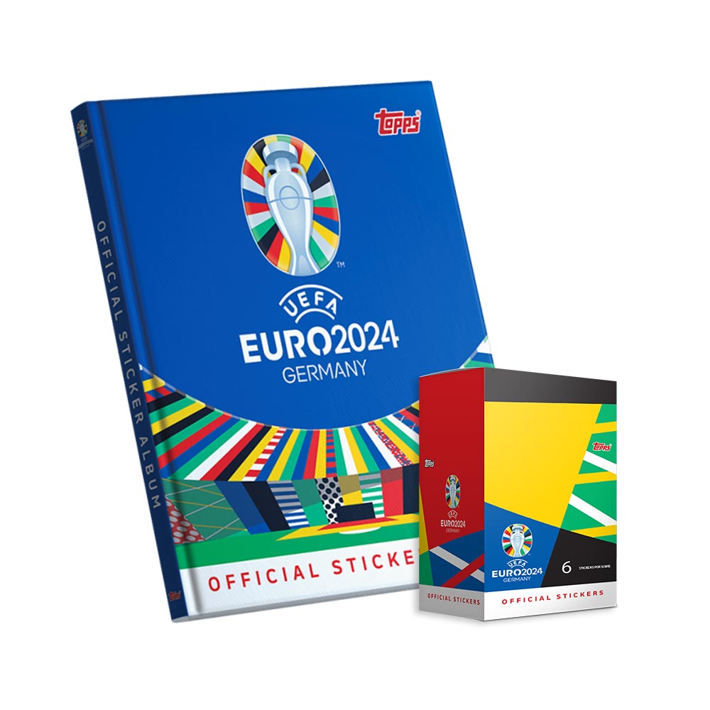 Álbum Euro 2024 Topps tapa dura y 1 cajita de 50 Sobres - Real Plaza
