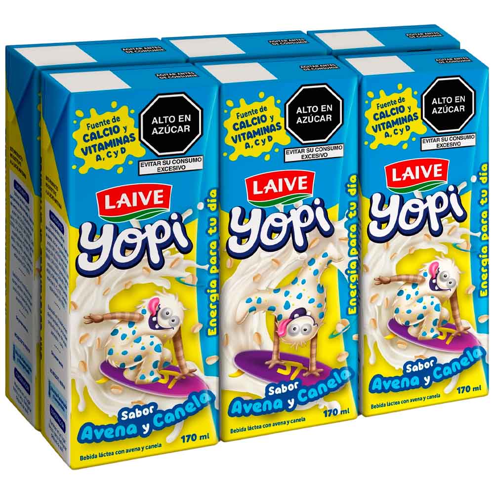 Bebida Láctea YOPI con Avena y Canela Paquete 6un - Real Plaza