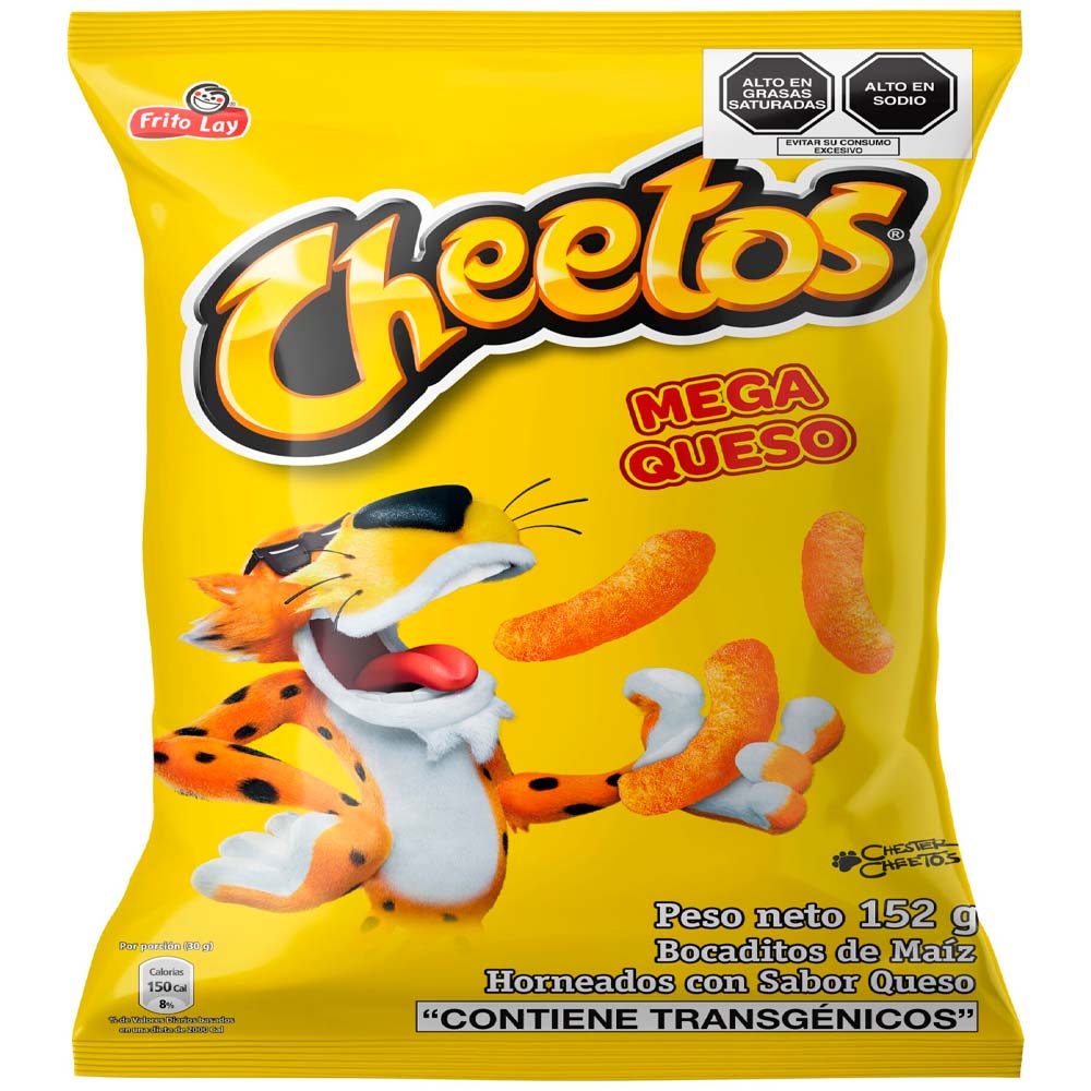 Bocaditos de Maíz CHEETOS Mega Queso Bolsa 152g - Real Plaza