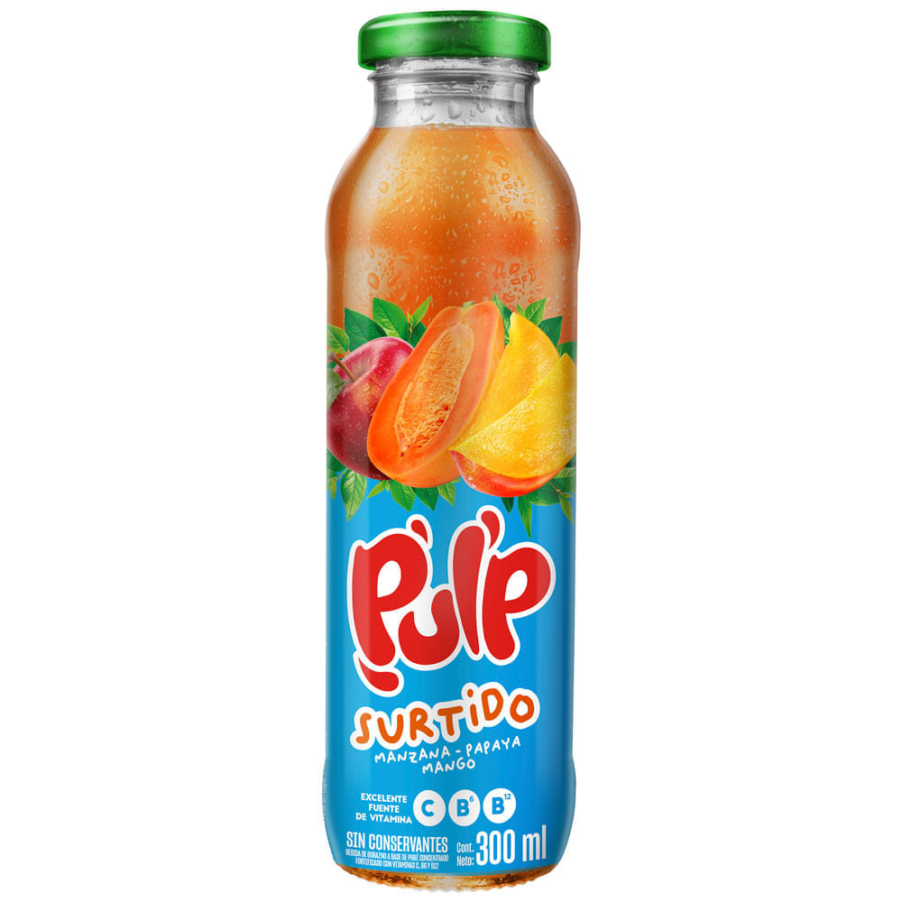 Jugo Surtido PULP Botella 300ml - Real Plaza