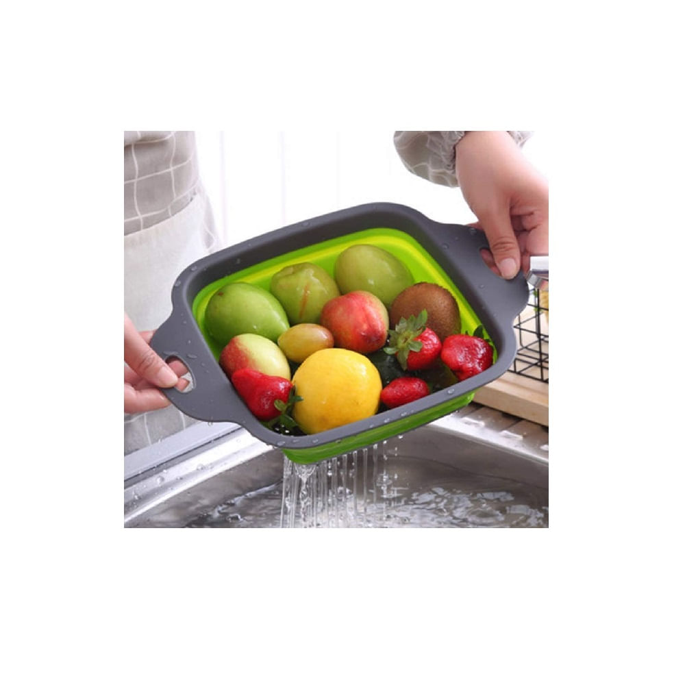 Colador Escurridor Plegable Cuadrado o Circular - Real Plaza