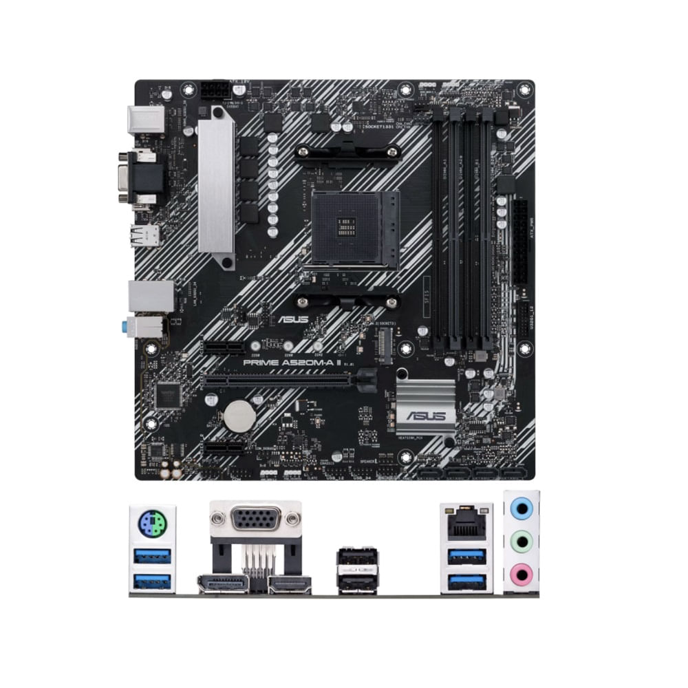 Motherboard ASUS PRIME A520M-A II-CSM Chipset AMD Socket AMD AM4 mATX ...