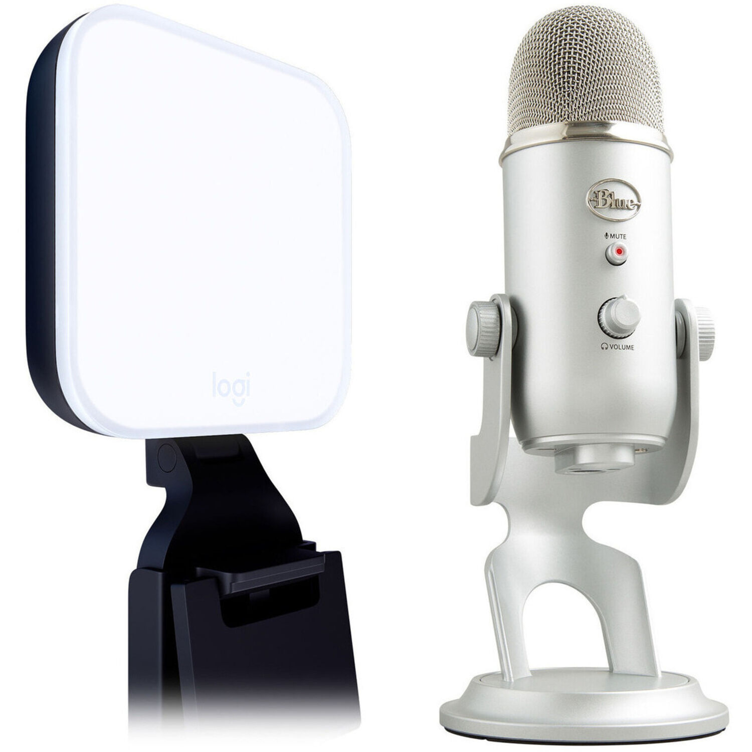 Kit de Logitech Litra Glow Premium Light Blue Yeti Microphone - Real Plaza