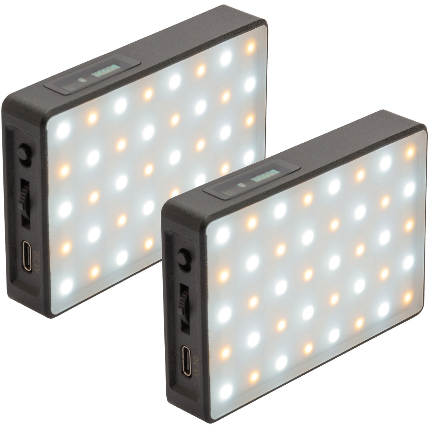 Kit de 2 Paneles de Luz Led Rgb Genaray Rgb Cp425 Compact On Camera ...