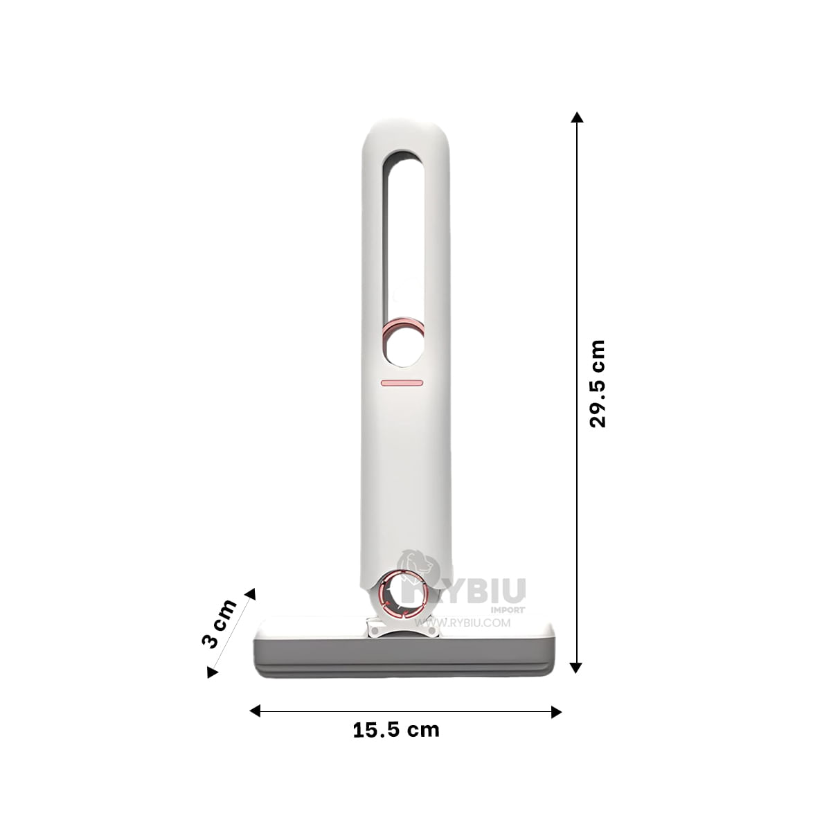 Mini Mopa Portatil con 3 Cabezales de Algodon en Blanco - Real Plaza