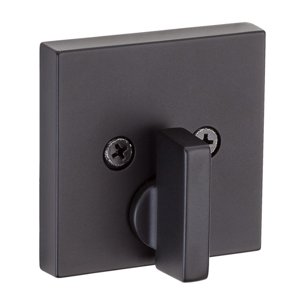 Chapa Sencillo Downtown Bronce/Acero Negro Kwikset - Real Plaza