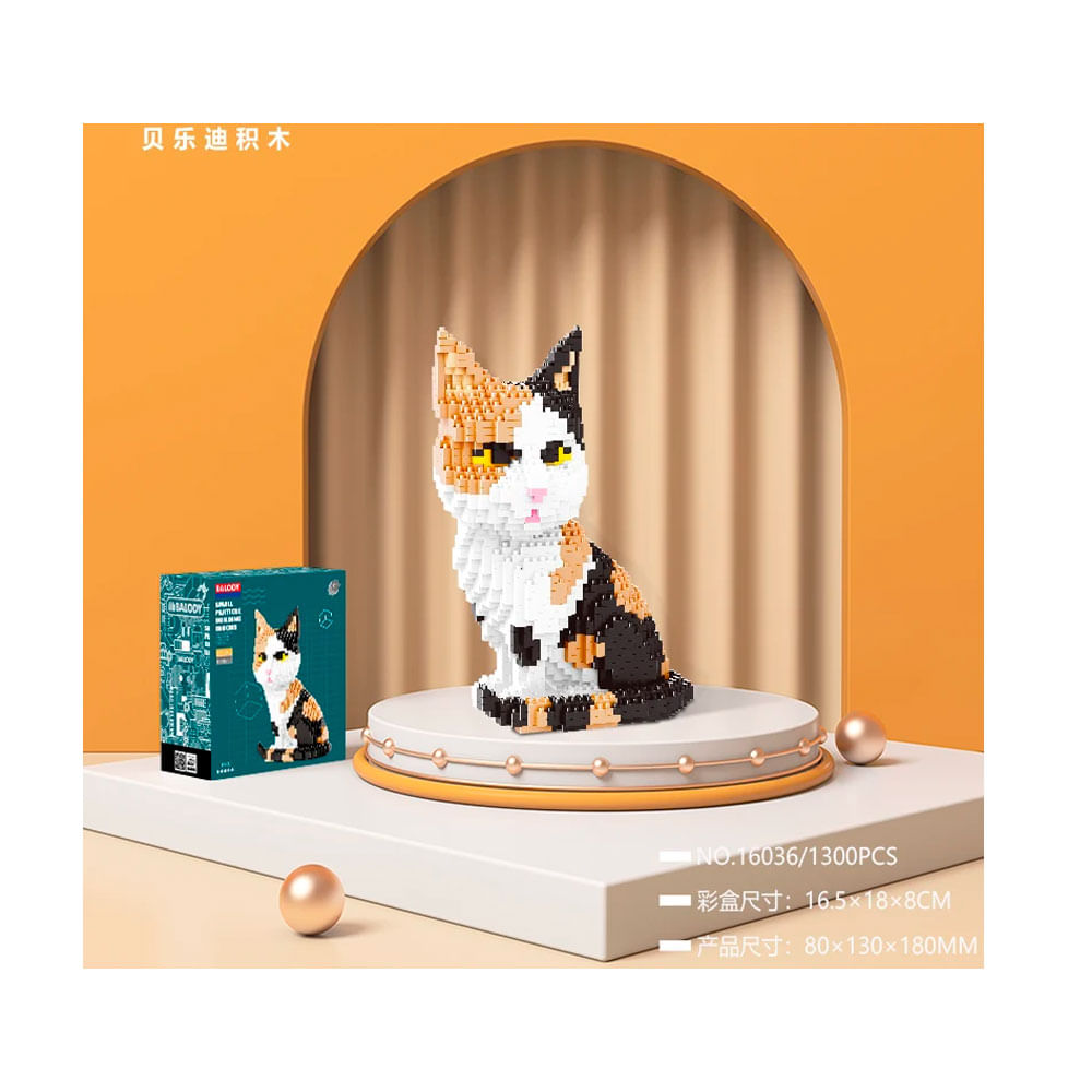 Gato de Colores Mini Bloques Armable 1300piezas - Real Plaza