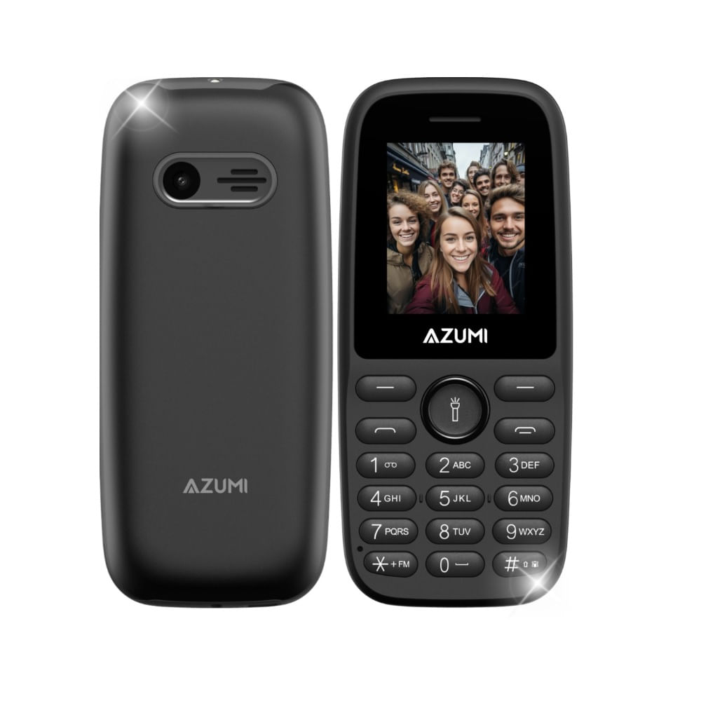 Celular AZUMI L6Z 2G Dual Sim Cámara Negro - Real Plaza