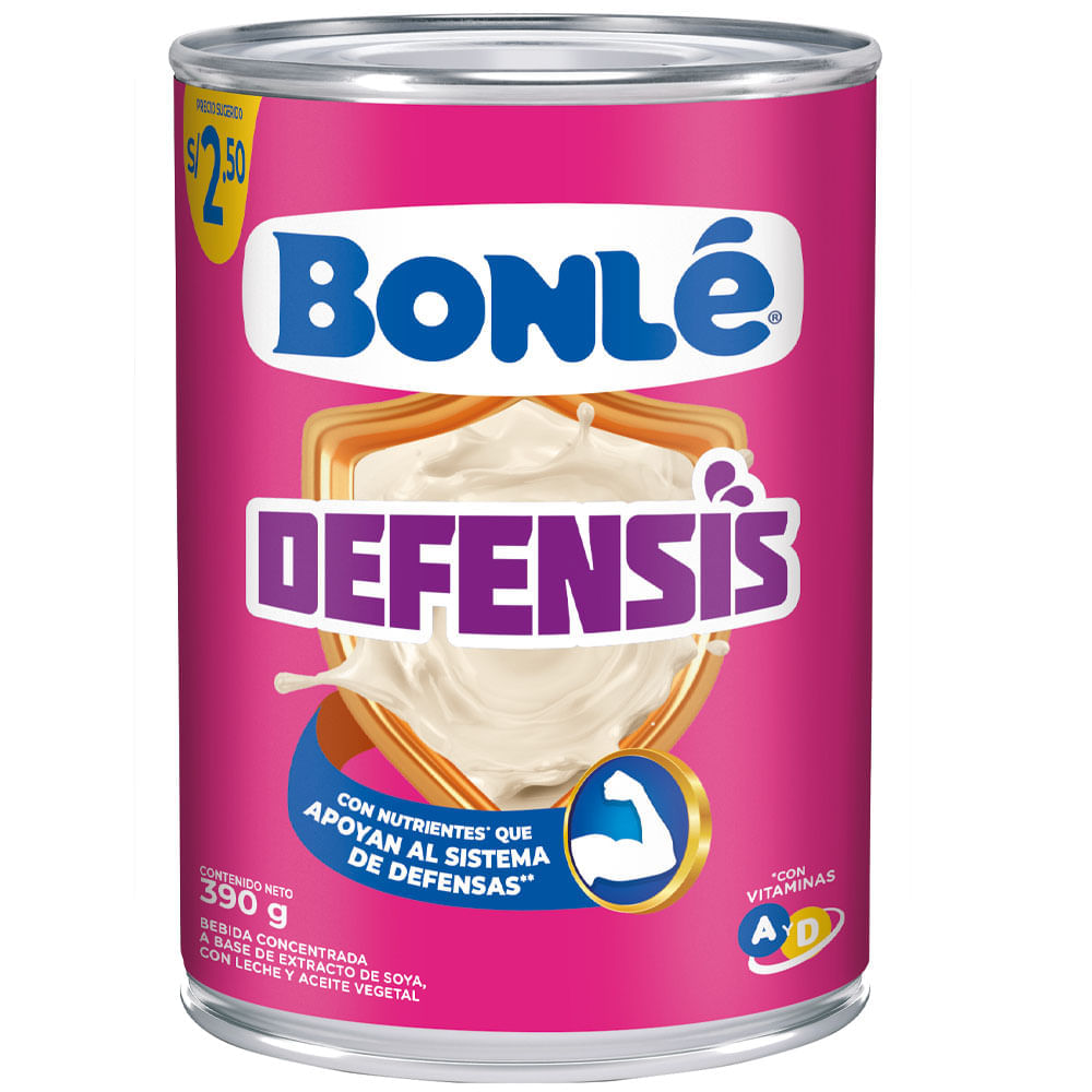 Bebida Láctea BONLÉ Defensis Lata 390g - Real Plaza