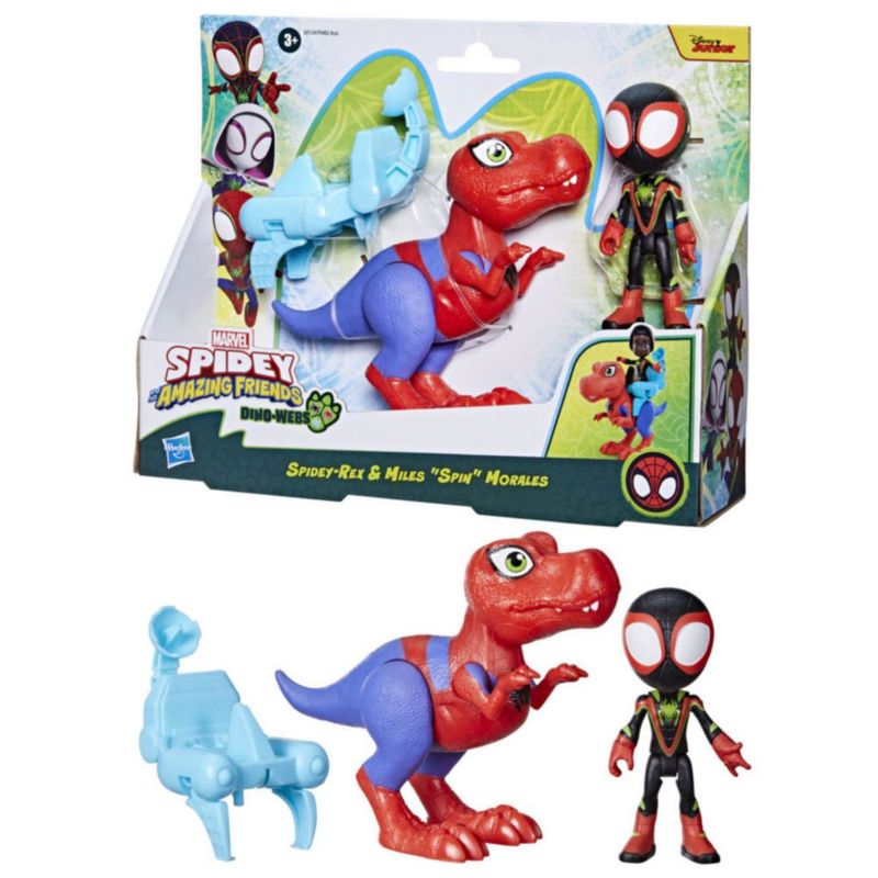Figura Marvel Spidey Dino Miles Y Dino Spidey-Rex - Real Plaza
