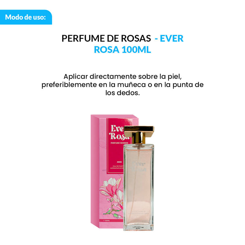 Eau de Parfum Vaporisateur Natural Spray Ever Rosa 3 Unidades - Real Plaza