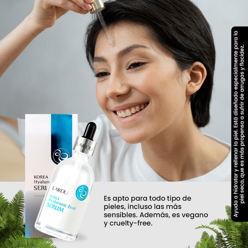 Serum De Ácido Hialurónico De Corea 100Ml Laikou - Real Plaza