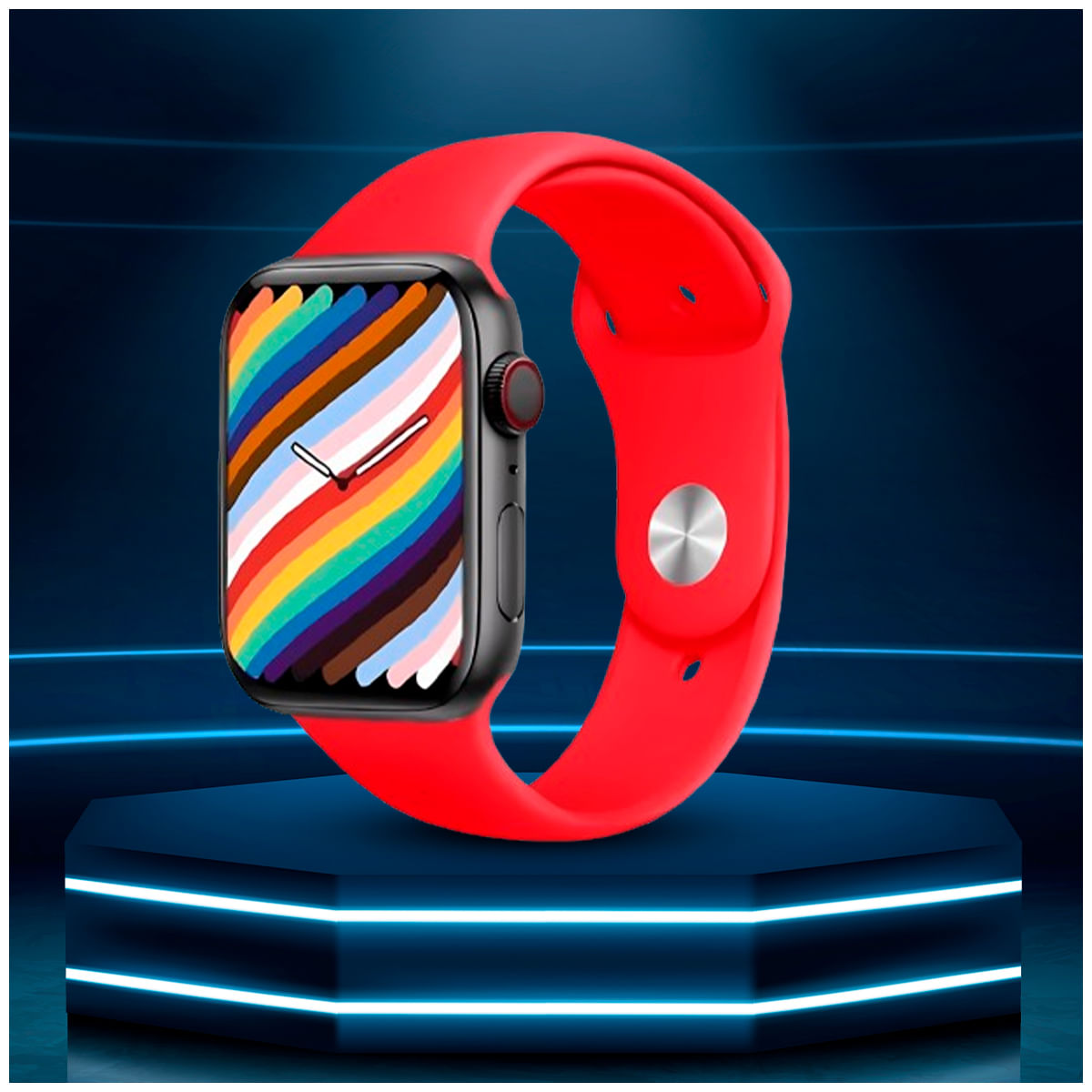 Smartwatch 9 Max Inalámbricos | Rojo - Real Plaza