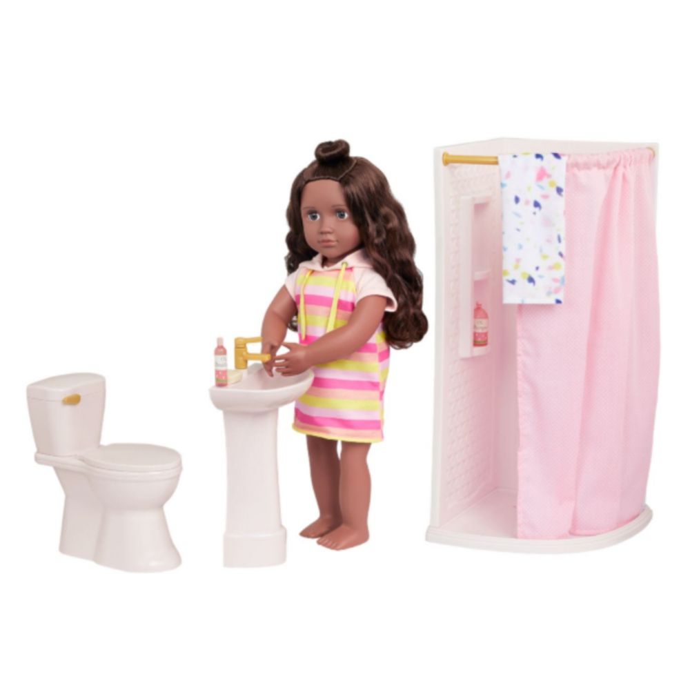 Set De Baño Our Generation Para Muñeca 7 Piezas - Real Plaza