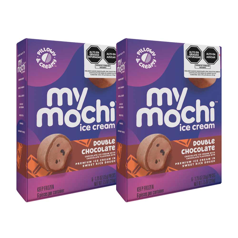 Pack Helado MY MOCHI Double Chocolate Caja 280g x 2un - Real Plaza