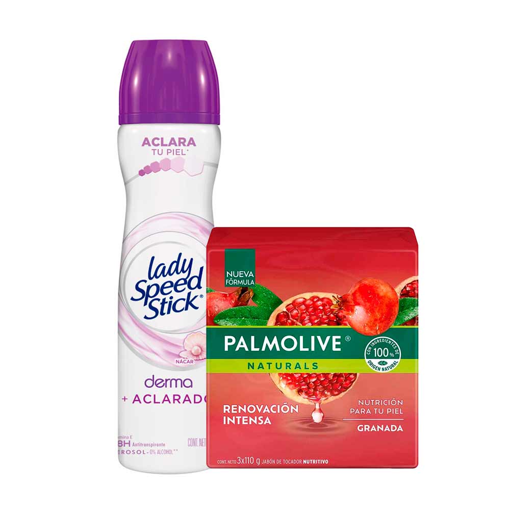 Pack Desodorante LADY SPEED STICK Derma + Vitamina E Aerosol 91g ...