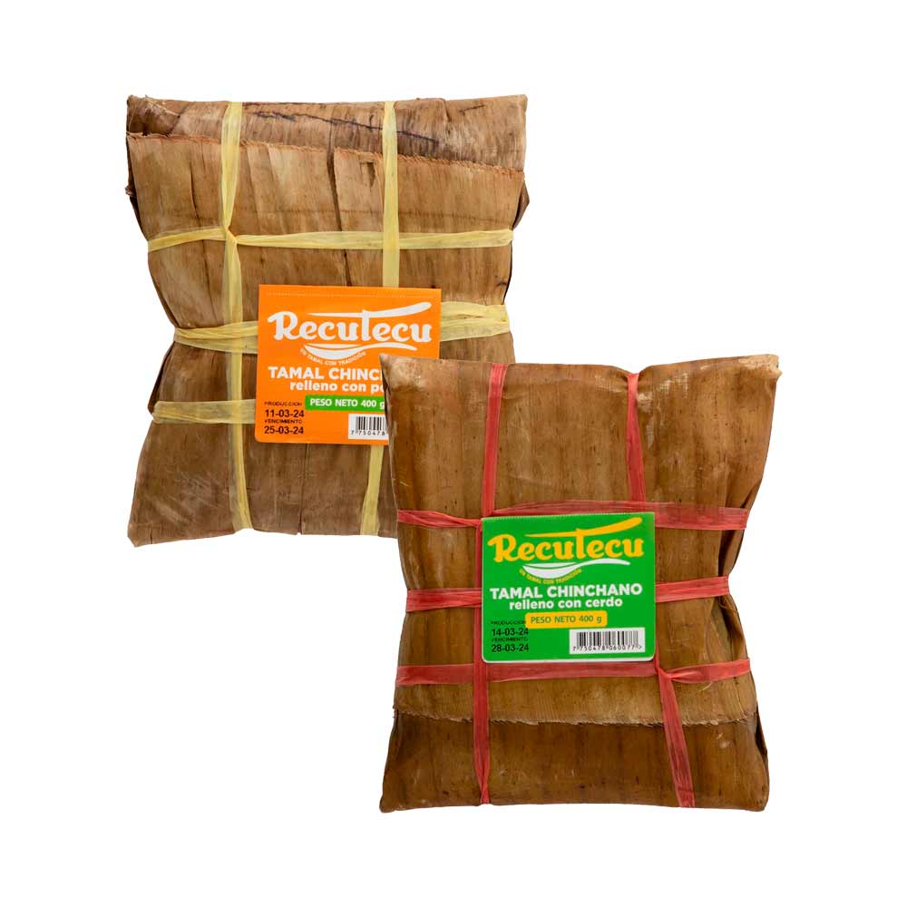 Pack Tamal Chinchano de Pollo RECUTECU 400g + Tamal Chinchano de ...