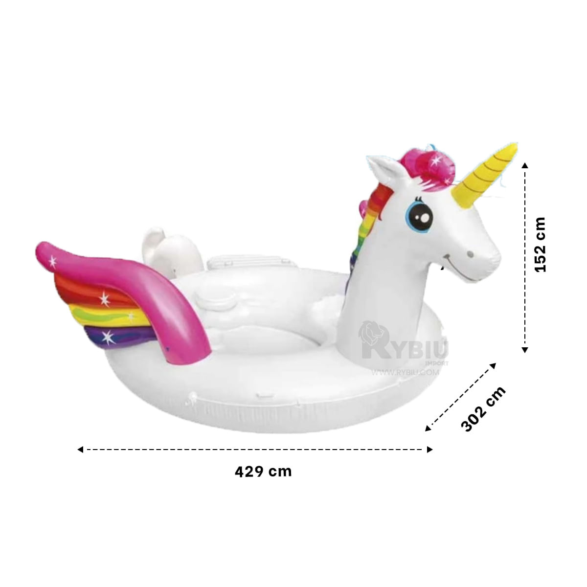 Bote Moderno con Diseño de Unicornio en Multicolor - Real Plaza