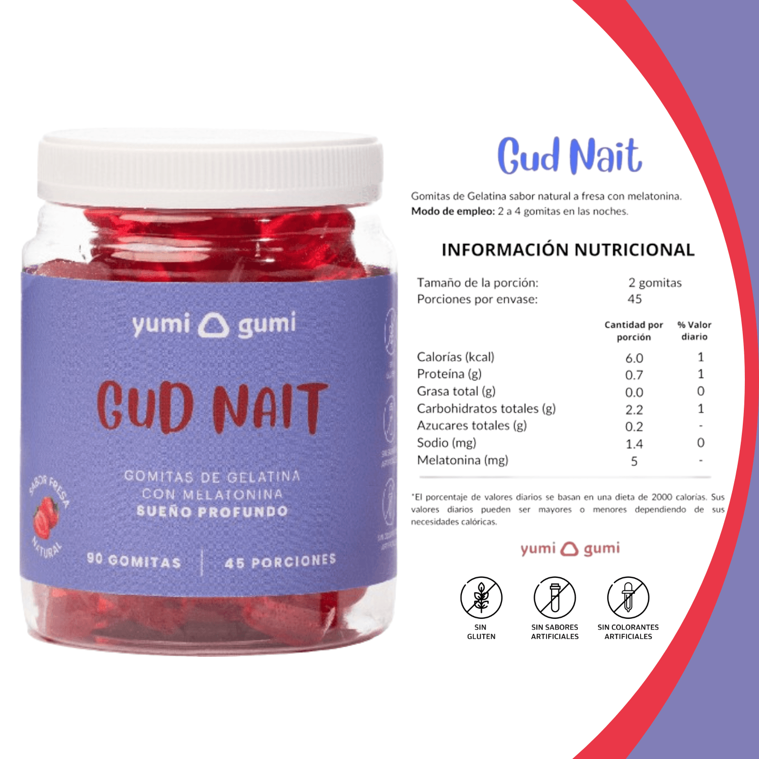 Gud Nait Gomitas Yumi Gumi 90 Und Fresa x2 - Real Plaza