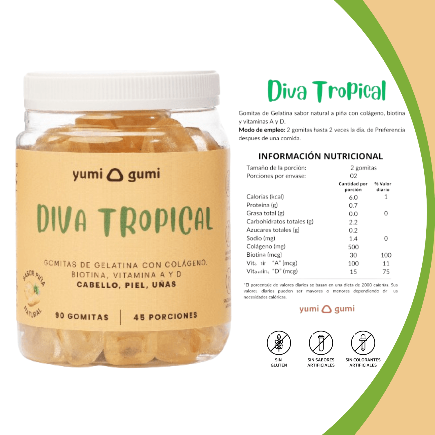 Pack Diva Tropical + Gud Nait Gomitas Yumi Gumi 90 Und - Real Plaza