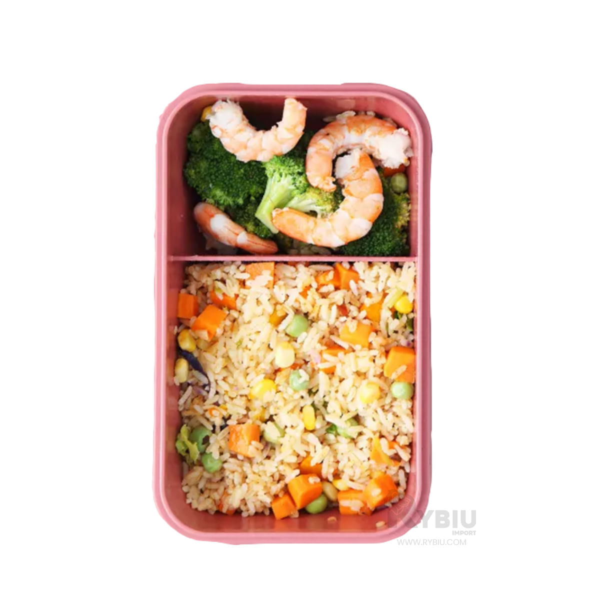 Taper para Comidas Saludables en Rosado Y+Papel de Regalo - Real Plaza