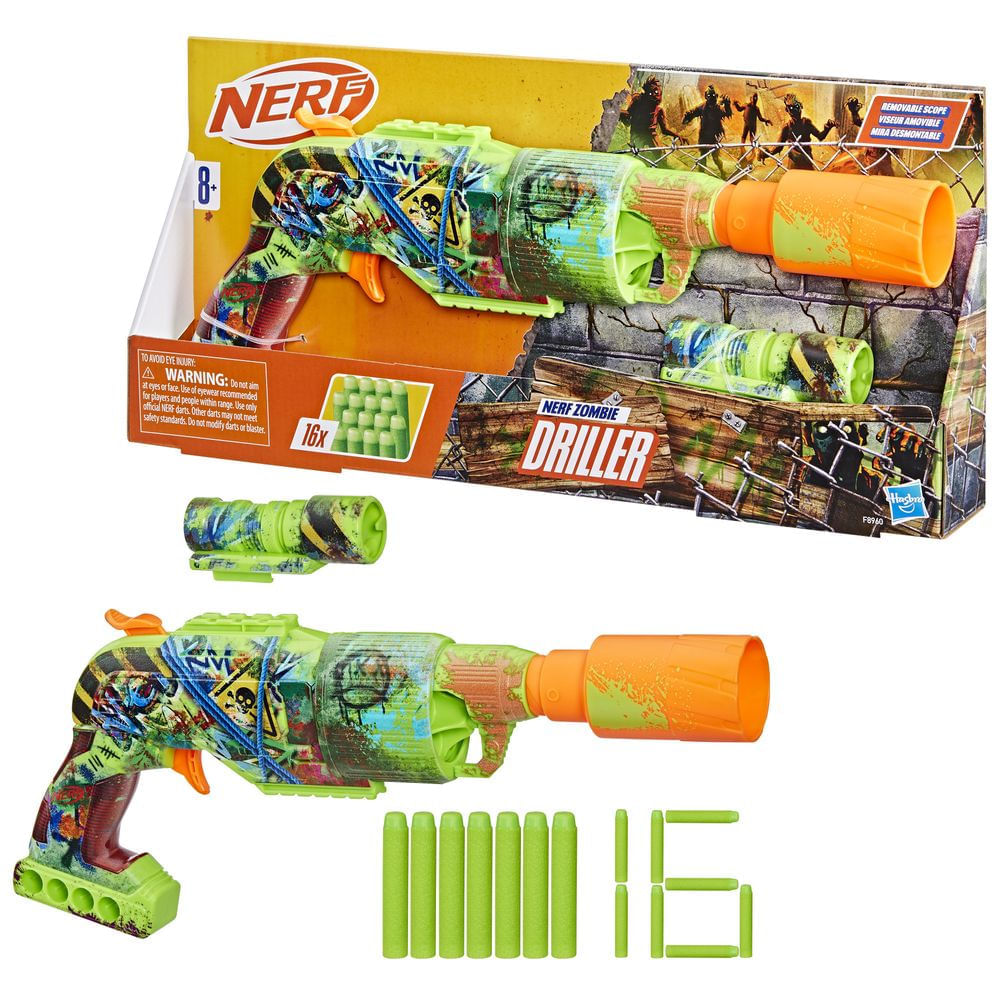 Juguete Lanzador NERF Ner Zmb Infect 2 F8960 Verde - Real Plaza