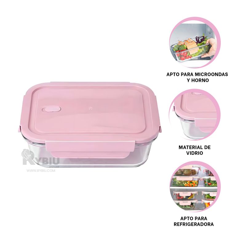 Taper Individual de Alimentos de Color Rosado Y+Agendita - Real Plaza