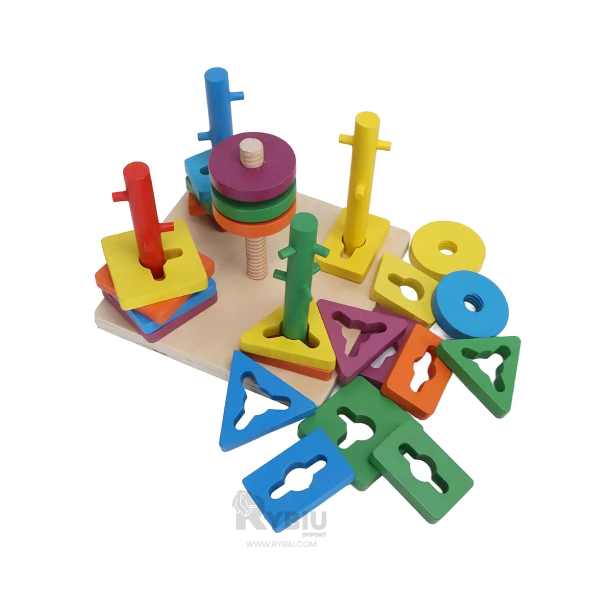 Juguete para Encajar las Figuras Geometricas Multicolor - Real Plaza