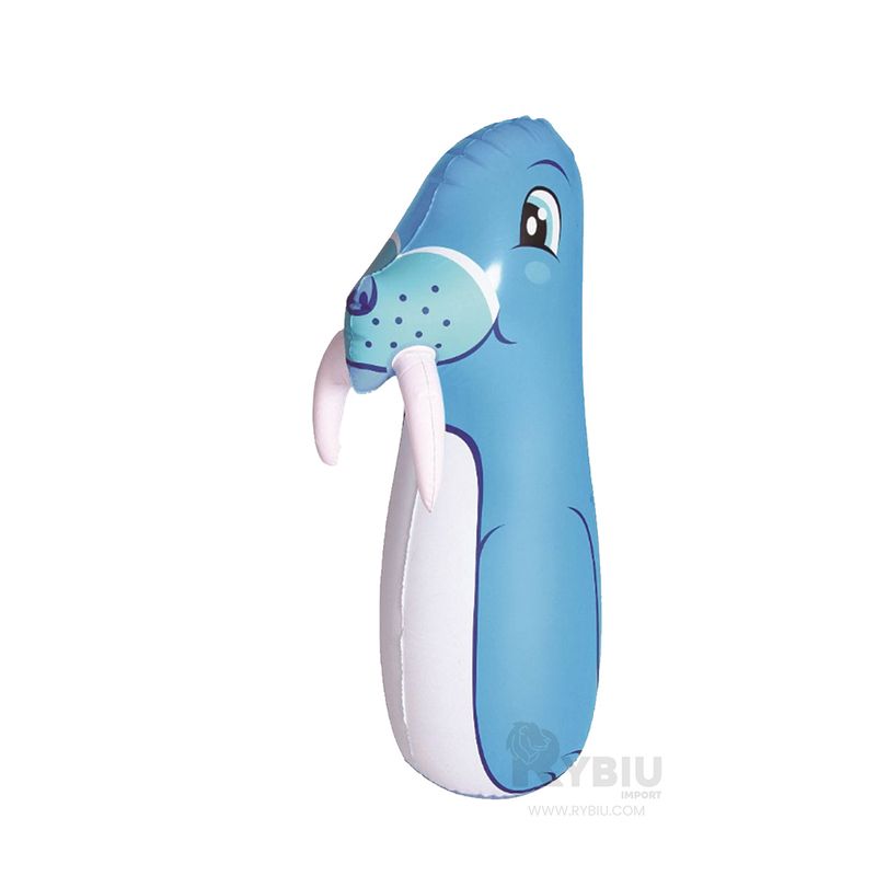 Porfiado Inflable de 92 cm para Niños Celeste Y+Stickers - Real Plaza