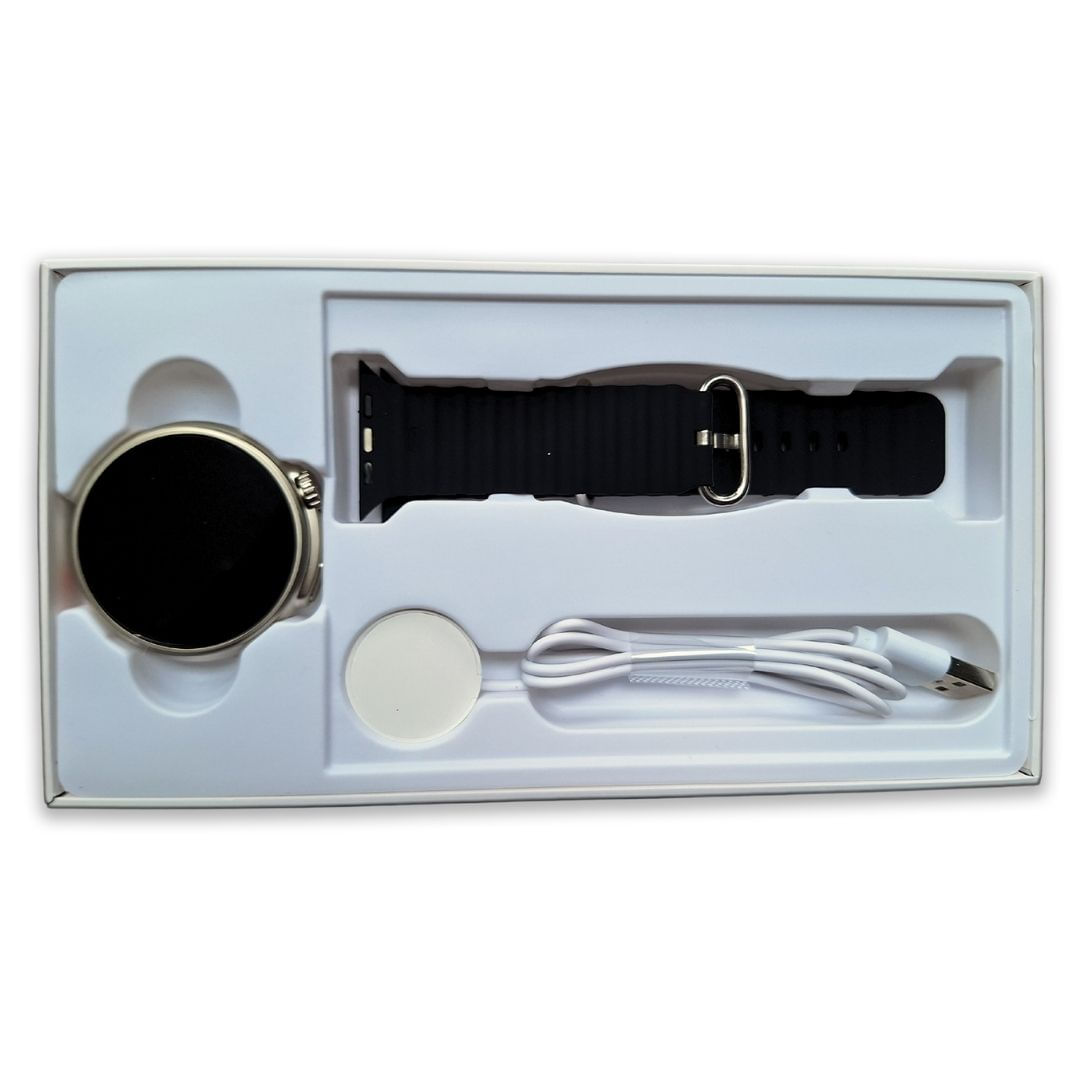 Pack Smartwatch Z78 Ultra Negro y Audifono I13 Blanco - Real Plaza