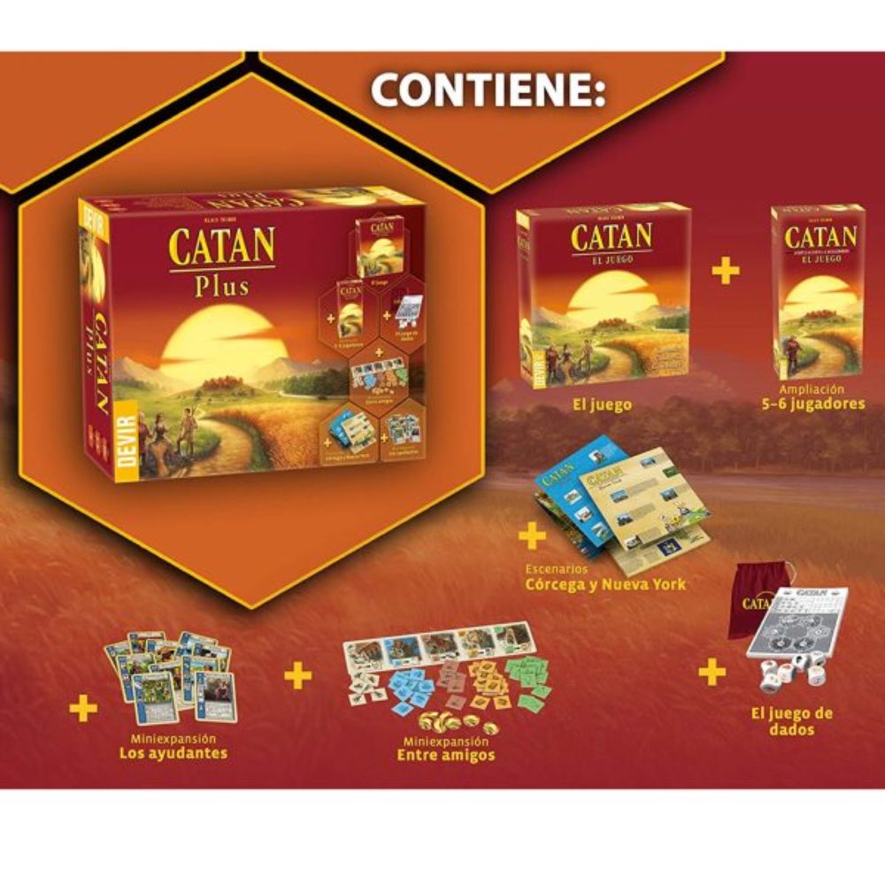 Juegos De Mesa Devir Catan Plus - Real Plaza