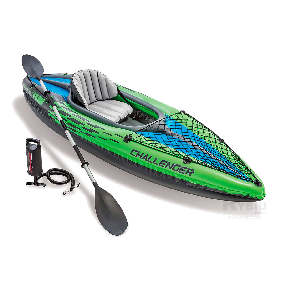 Bote para Adultos Moderno e Inflable para Verano Color Verde - Real Plaza