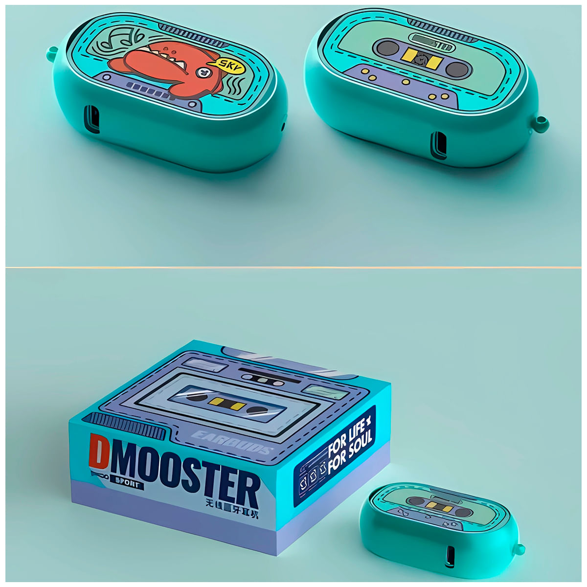 Audífonos Bluetooth D01 Dmooster | Negro - Real Plaza