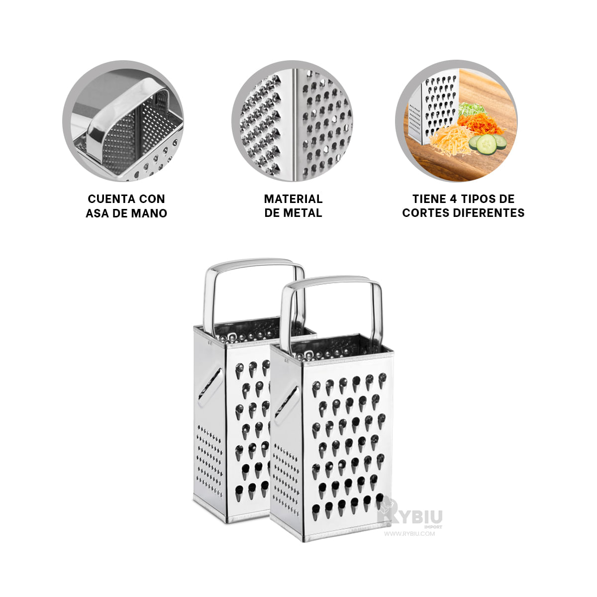 Rallador de Metal Grande y Eficaz de Art S - Real Plaza