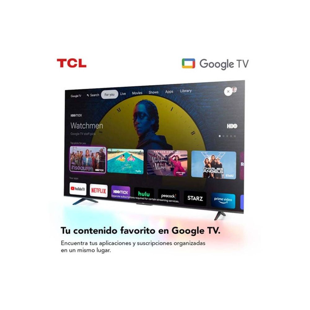 Led 43" Tcl 43p635 4k Hdr Smart Tv Google Tv - Real Plaza