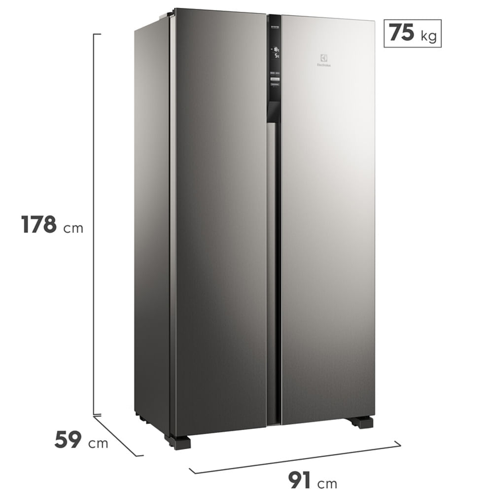 Refrigeradora ELECTROLUX 444L No Frost ERSA44V2HVG Gris - Real Plaza