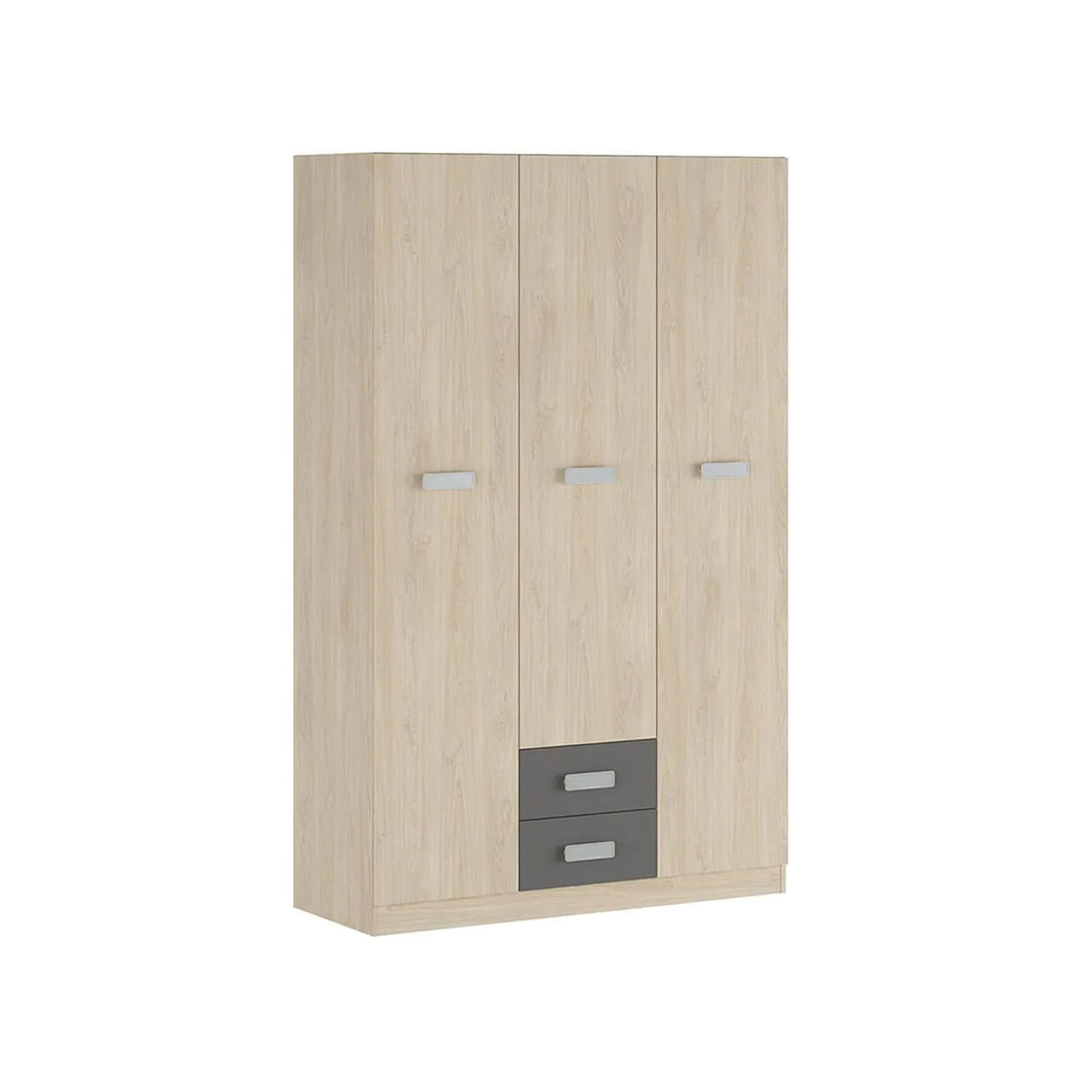 Ropero Clásico Marie Ventitas Home Color Rovere y Plomo - Real Plaza