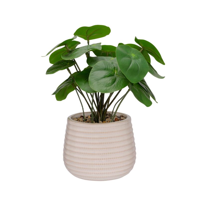 Maceta Cerámica Planta Ribb 20 x 23 cm - Real Plaza