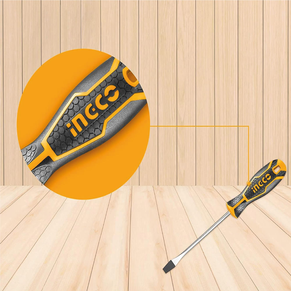 Set 10 Destornilladores Imantados Ingco HKSD1028 - Real Plaza