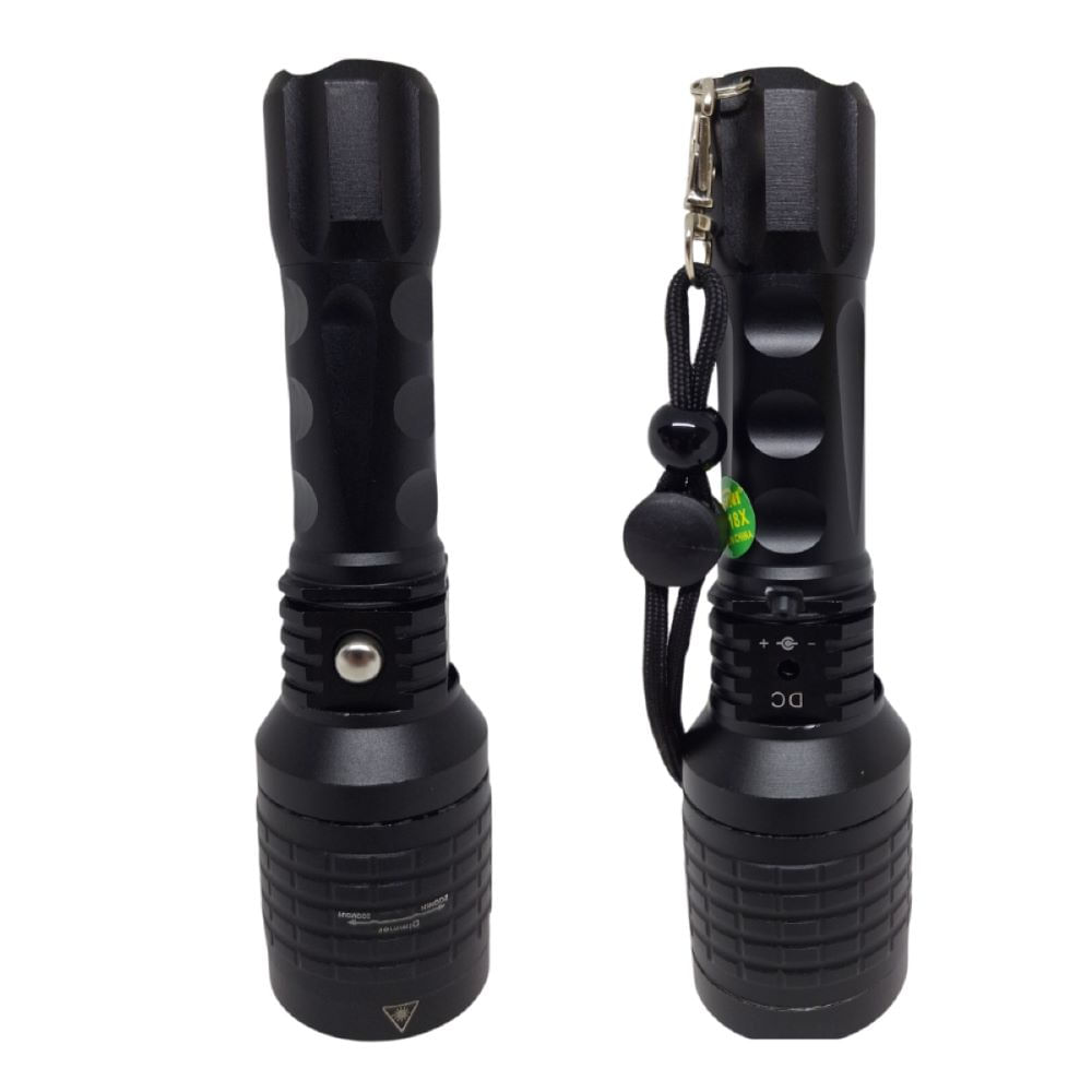 Linterna LED Laser Rojo y Verde Multifuncion Recargable con Zoom Con ...