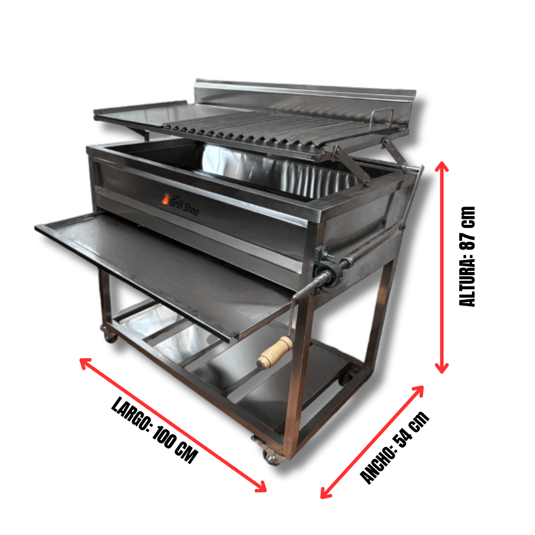 Parrilla Grande Acero Inoxidable | Resistente para asados - Real Plaza