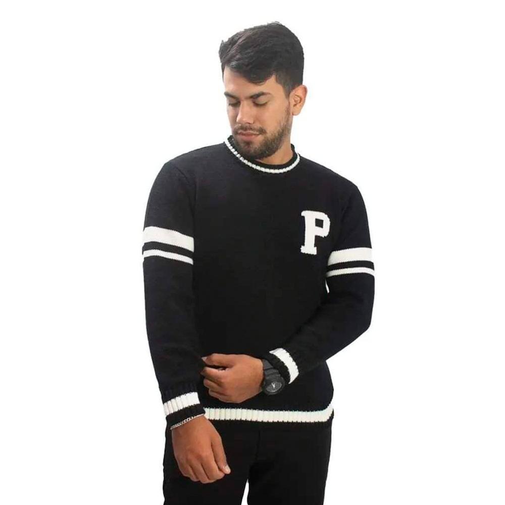 Chompa Cardigan Peru Negro - Real Plaza