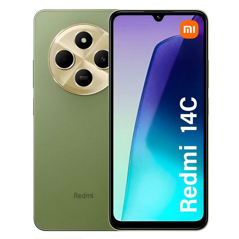 Celular XIAOMI Redmi 14C Sage Green 4GB RAM 256GB ROM - Real Plaza