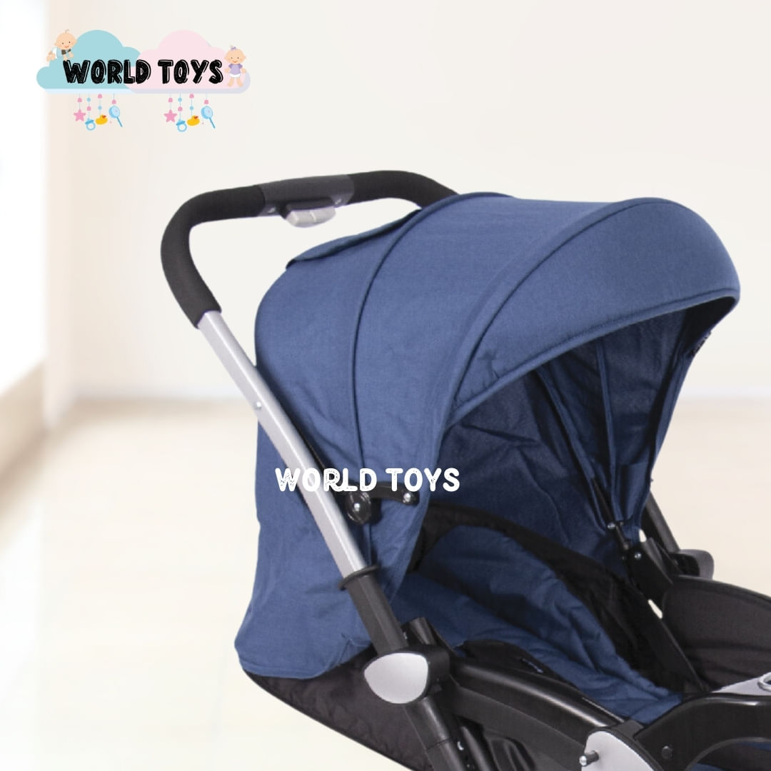 Coche Cuna de Lujo Beloni Edición Limitada Azul - Real Plaza