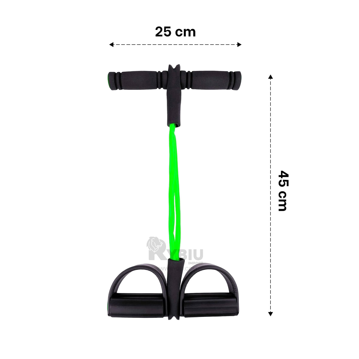 Liga Elastica de Resistencia Abdominal Pull en Verde y Negro - Real Plaza