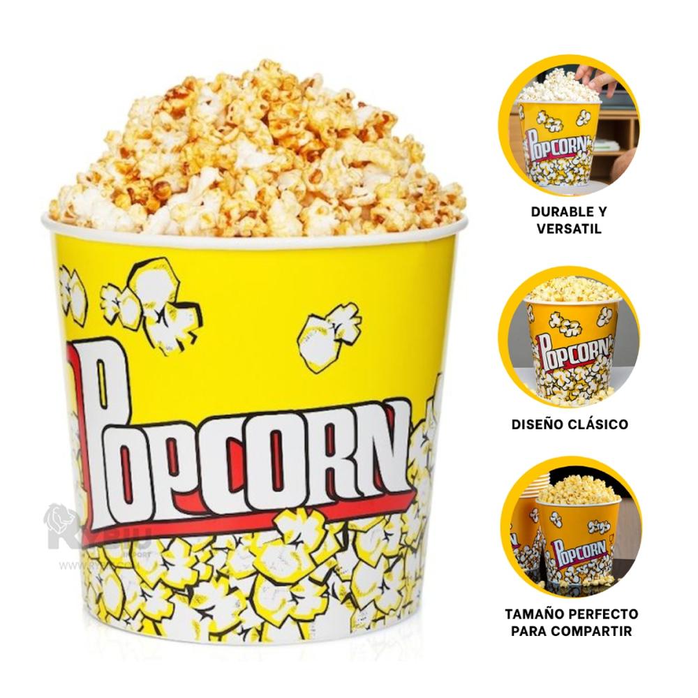 Balde Dinamico Popcorn en Color Amarillo Y+Gift MiniAgenda - Real Plaza