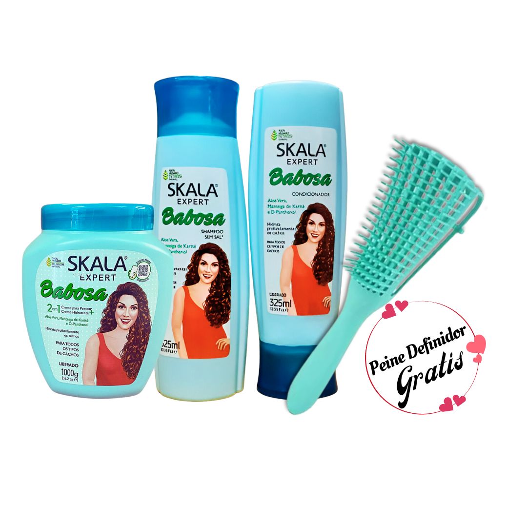 Pack Babosa Skala Rizos Hidratados Antifrizz + Cepillo Definidor Gratis ...