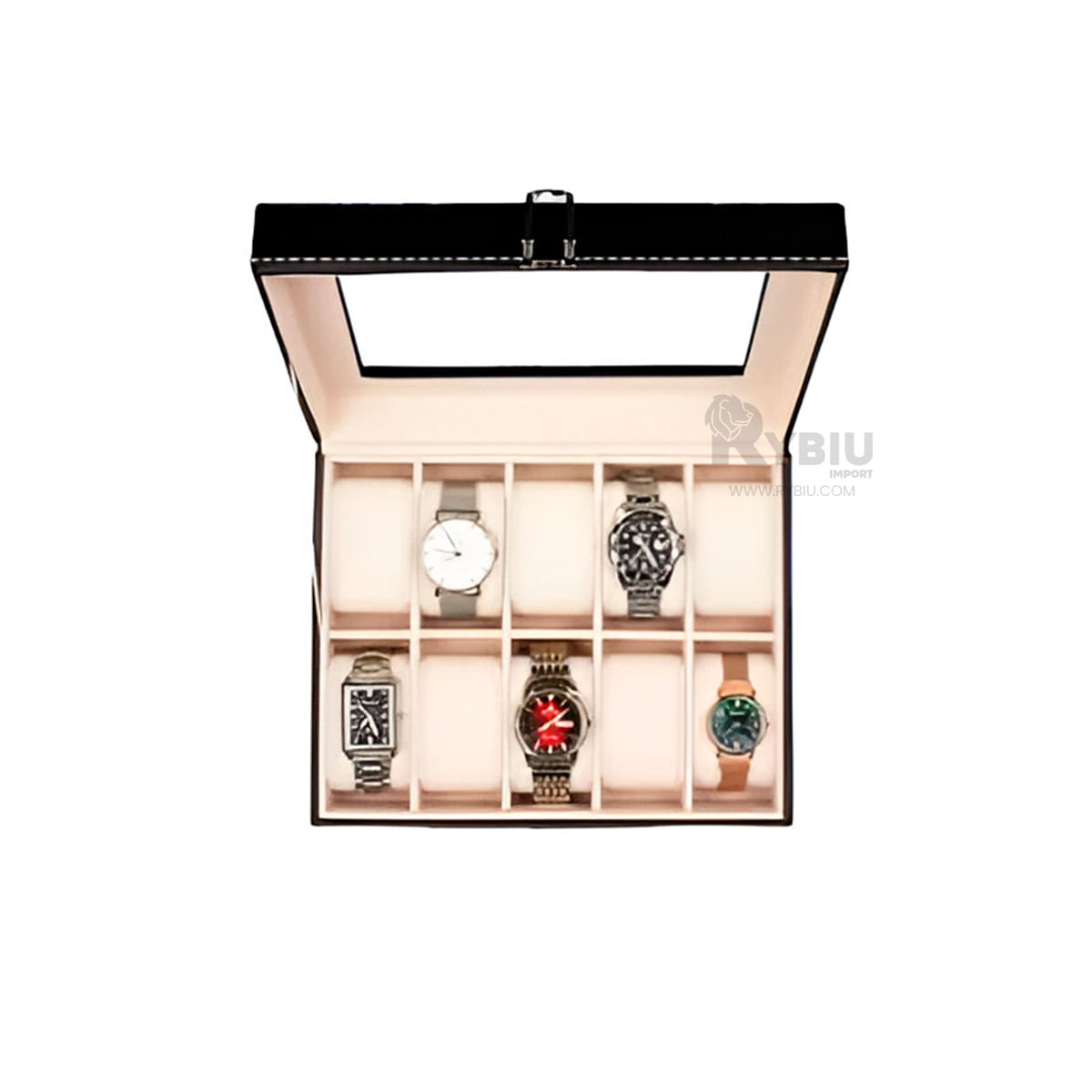 Caja de Orden para Relojes en Negro Y+Post-it adhesivos - Real Plaza