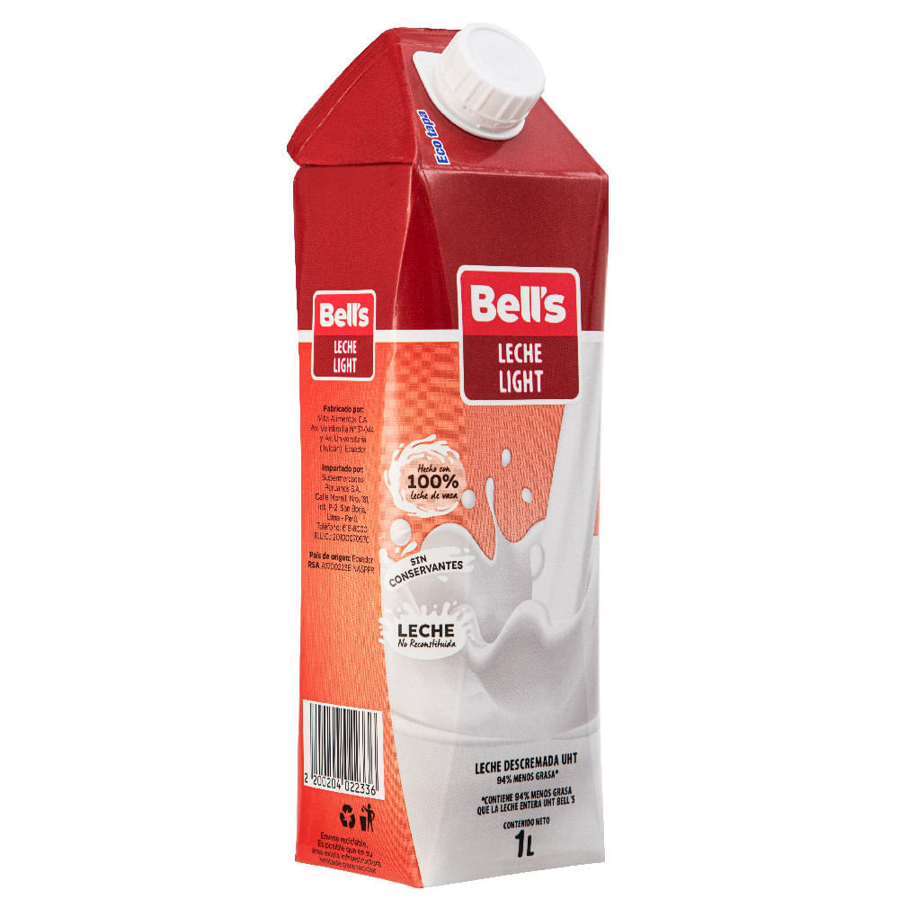 Leche Light BELL'S Caja 1L - Real Plaza